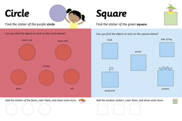 I Can Color and Sticker: Shapes - little bee books