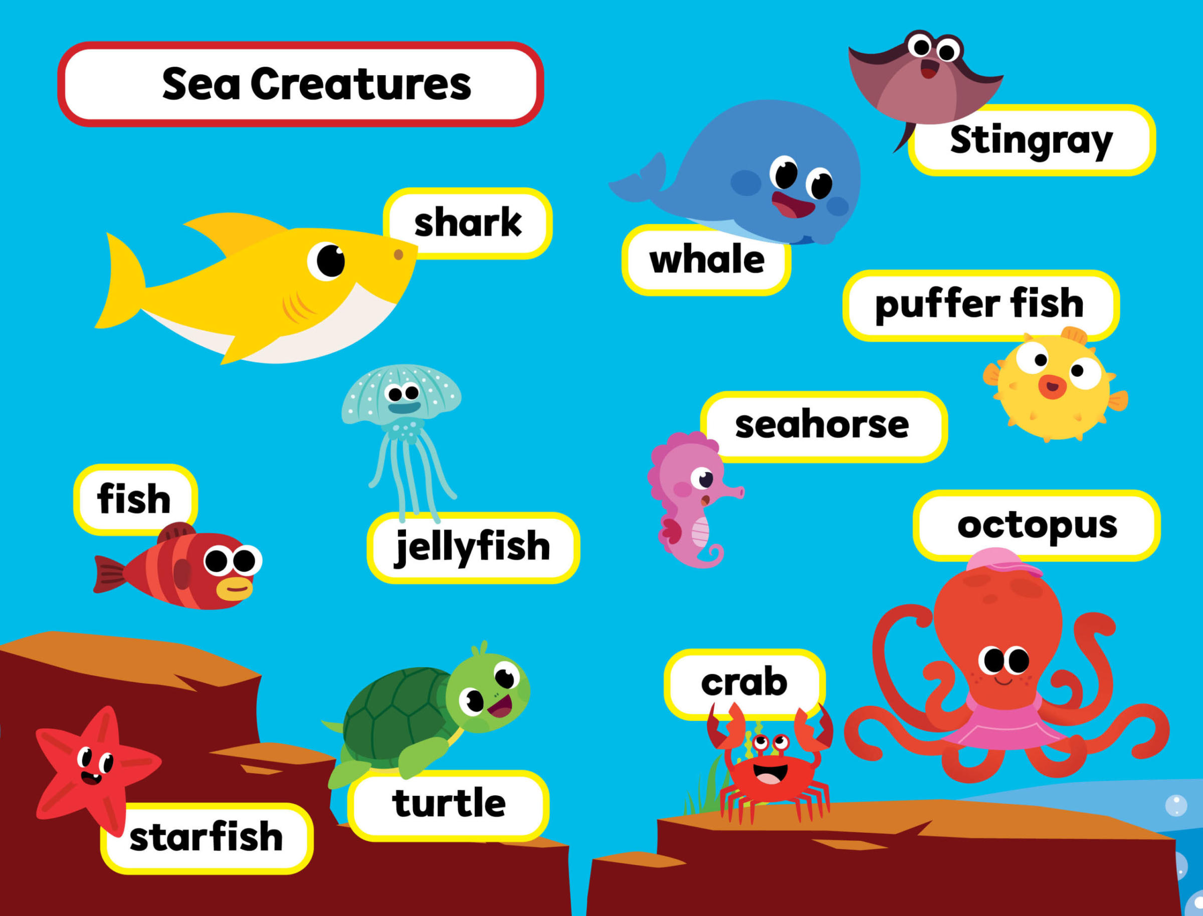 Baby Shark: My First 100 Words - little bee books